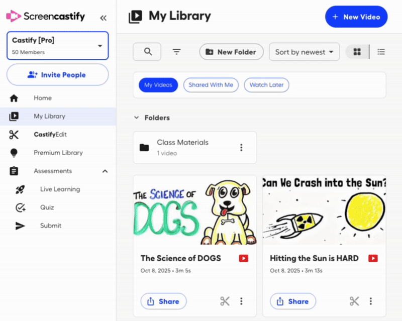 Account Management and Collaboration | Screencastify